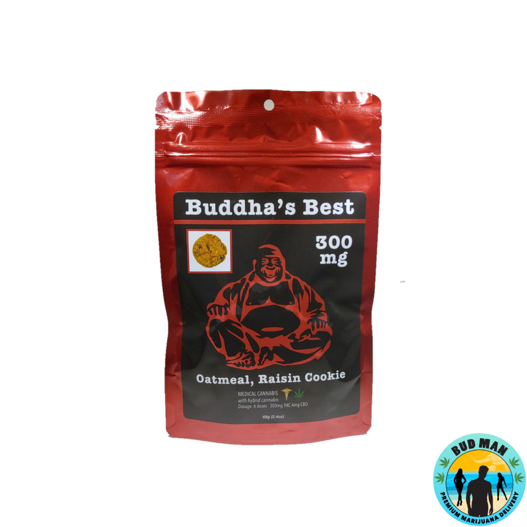 Oatmeal Raisin Cookie – Buddha’s Best Edibles (300mg THC): Bud Man ...