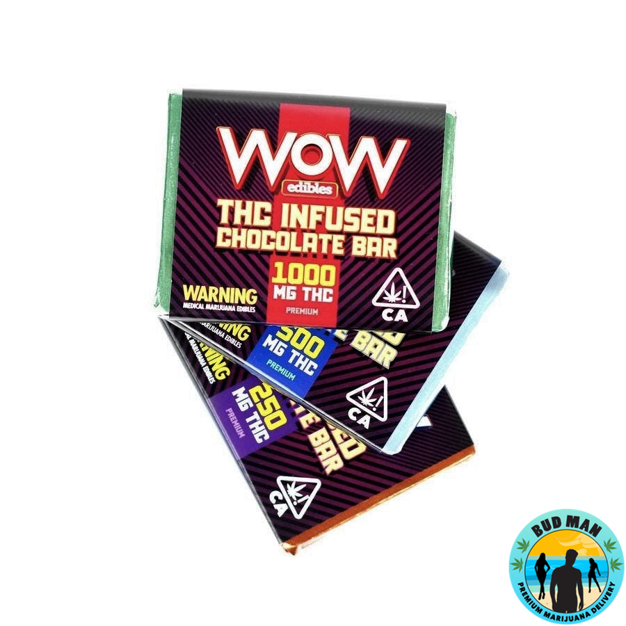 WOW Edibles THC Chocolate Bars (3 options): Bud Man Orange County ...