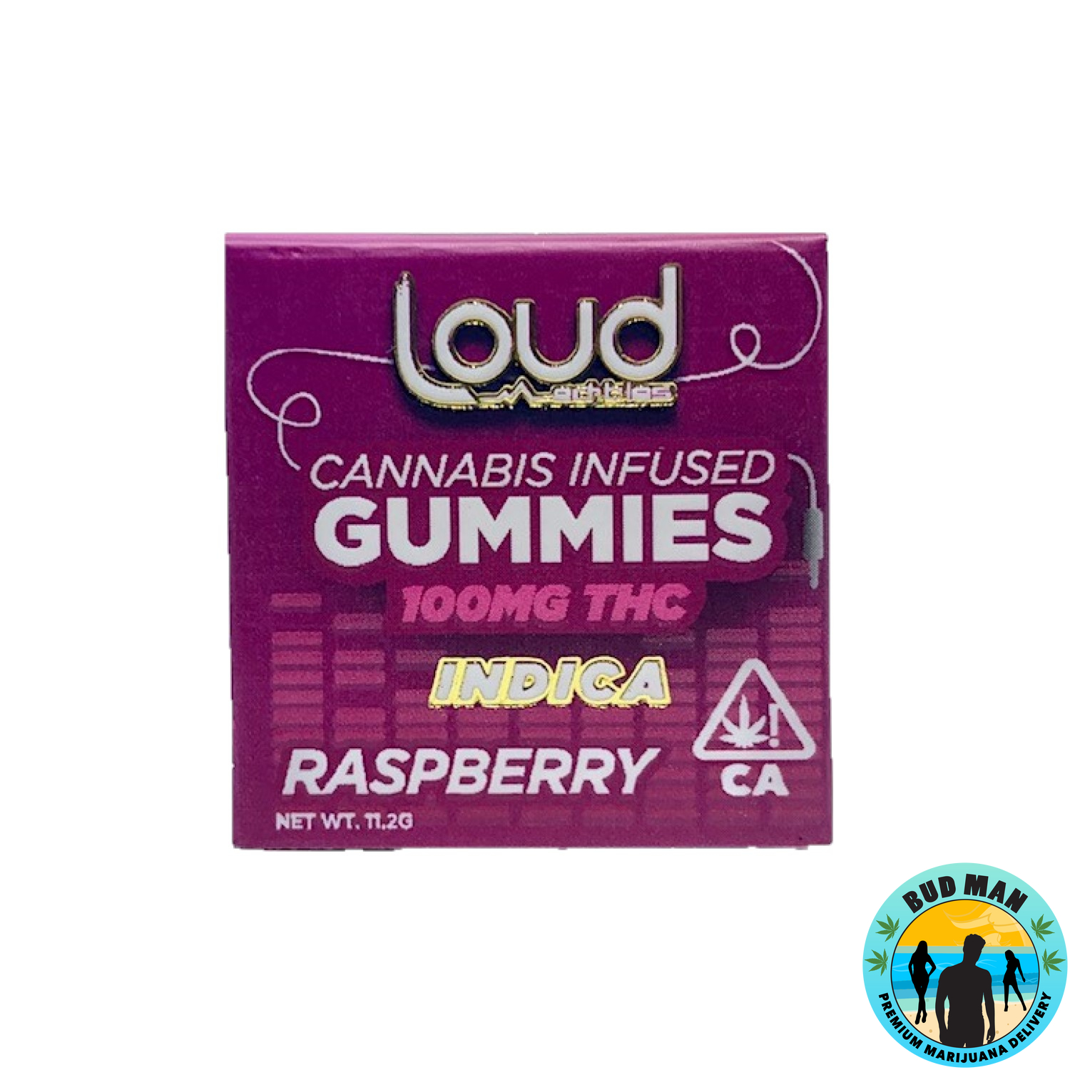 Raspberry Gummies – Loud Edibles (100mg THC) | Bud Man Orange County