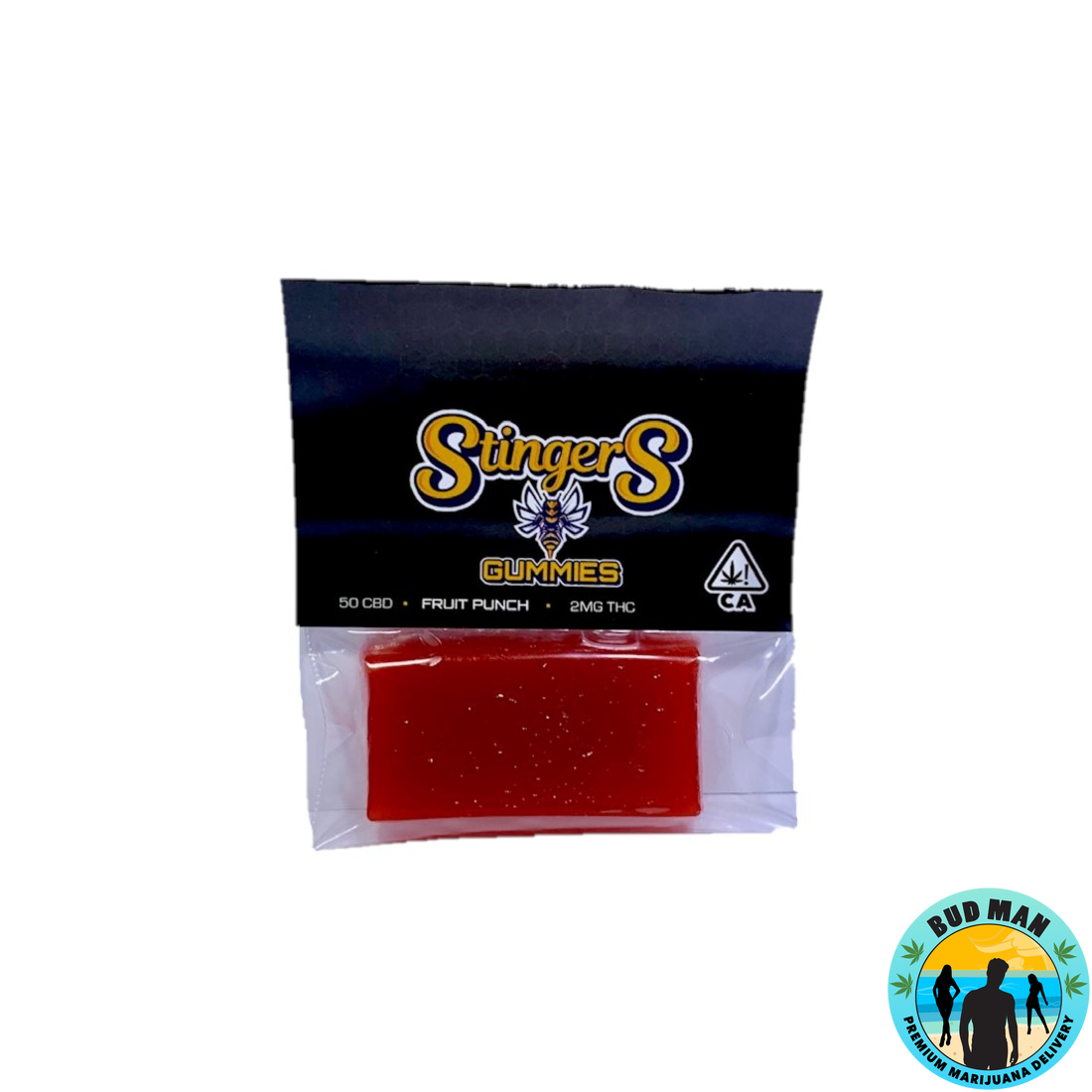 Stingers Gummies – Fruit Punch (50mg CBD – 2mg THC): Bud Man Orange ...
