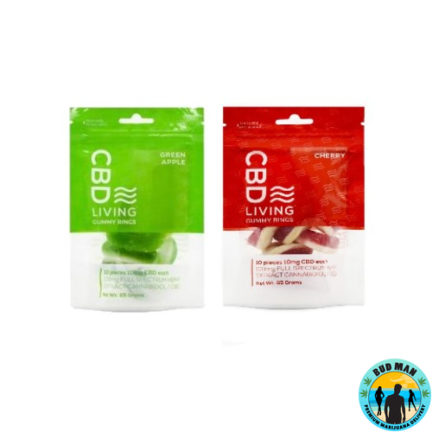 CBD Living Gummy Rings (100mg CBD – 2 options): Bud Man Orange County ...