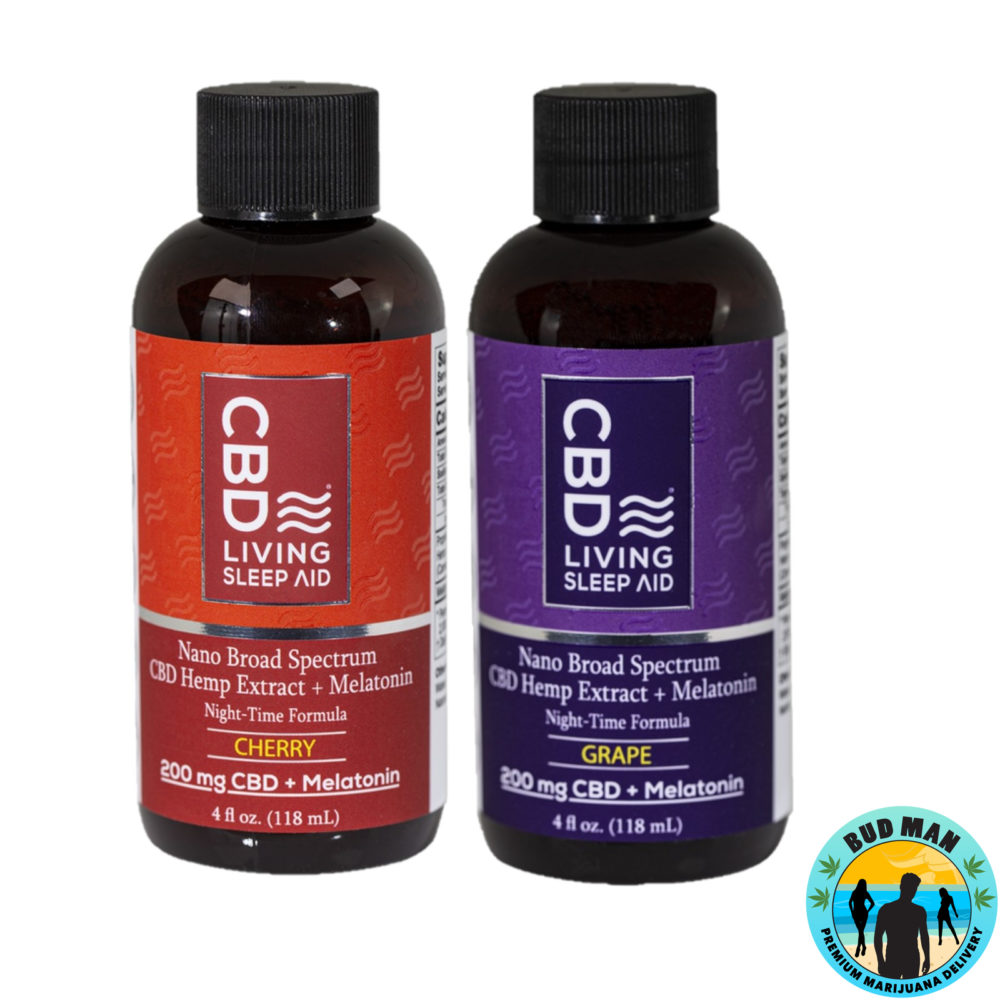 CBD Living Sleep Aid Syrup 200mg CBD + Melatonin (2 options): Bud Man ...