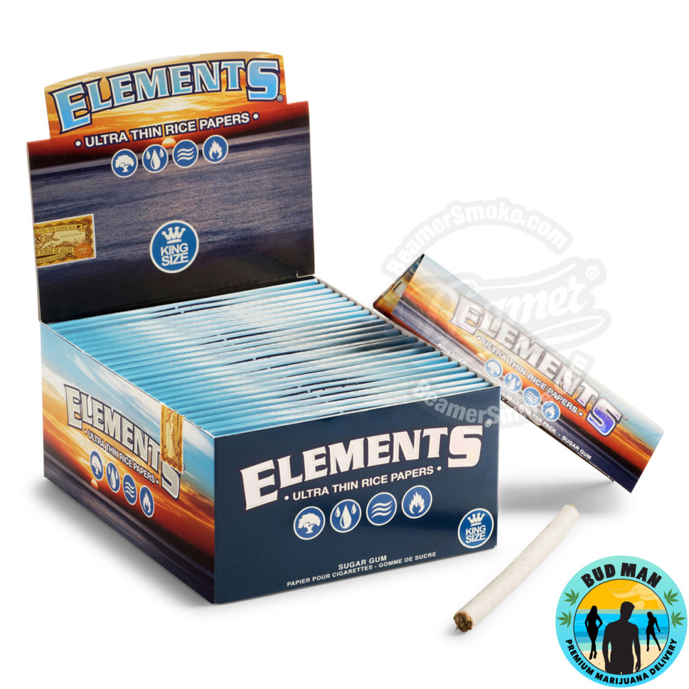 Elements Rice Rolling Papers King Size: Bud Man Orange County ...