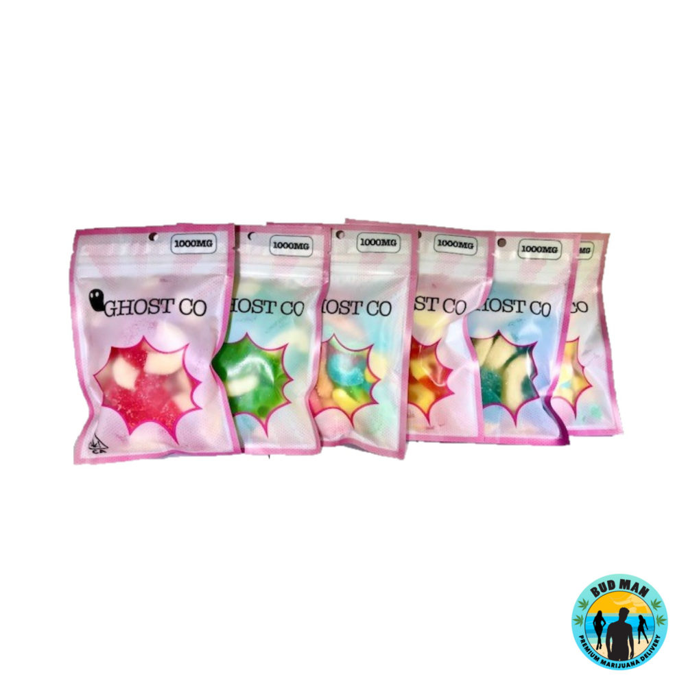 Ghost Co. Cannabis Gummies (1,000mg THC – 15 flavors) | Bud Man Orange ...