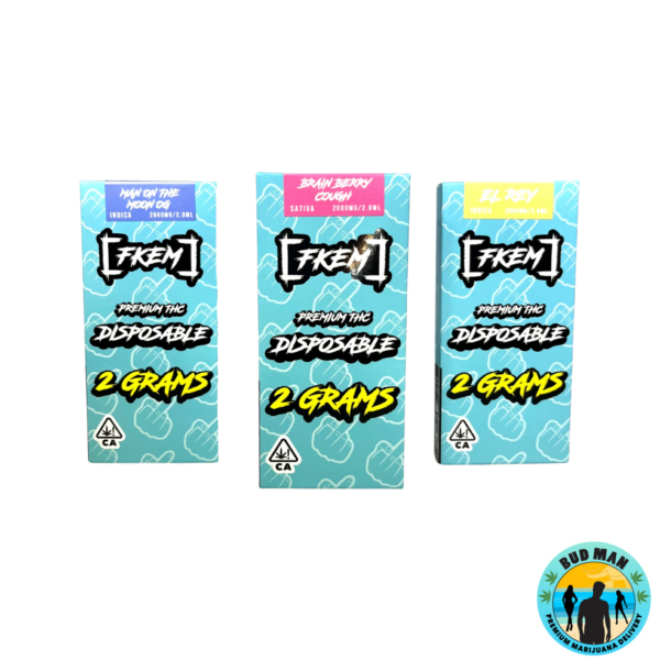 FKEM Premium THC Disposable Vape (2 grams – 3 options): Bud Man Orange ...