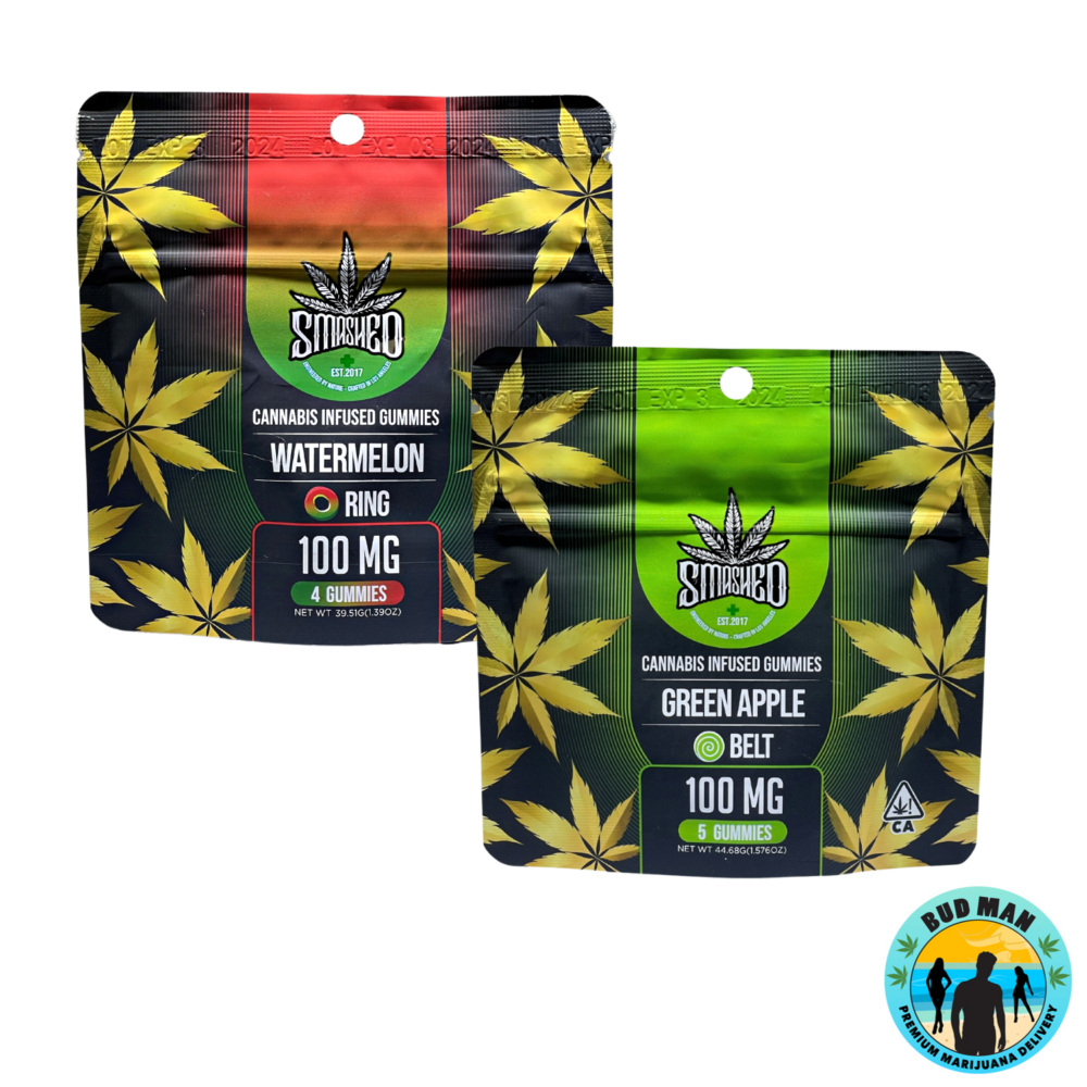 Smashed Gummies (100mg THC – 11 options): Bud Man Orange County ...