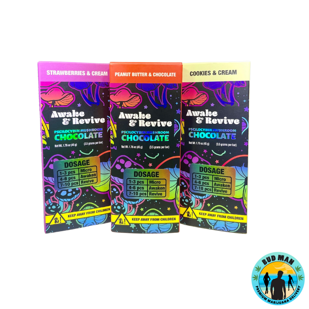 Awake & Revive Mushroom Chocolate Bar (3,500mg Psilocybin – 3 options ...