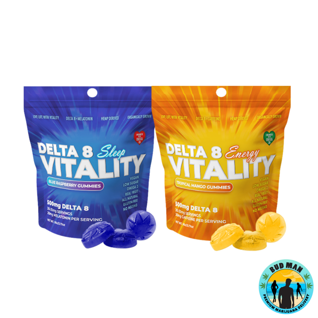 Delta 8 Vitality Gummies (500mg THC – 3 options): Bud Man Orange County ...
